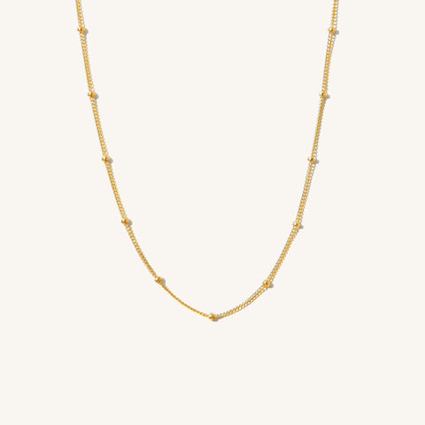 Dainty Satellite Chain Necklace Simple Dainty