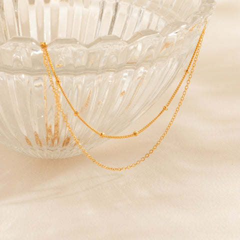 Dainty Chain Necklace Set | Simple & Dainty