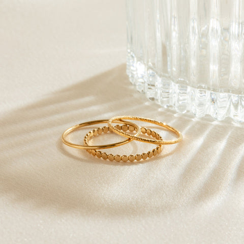 Dainty Stacking Ring Set | Simple & Dainty