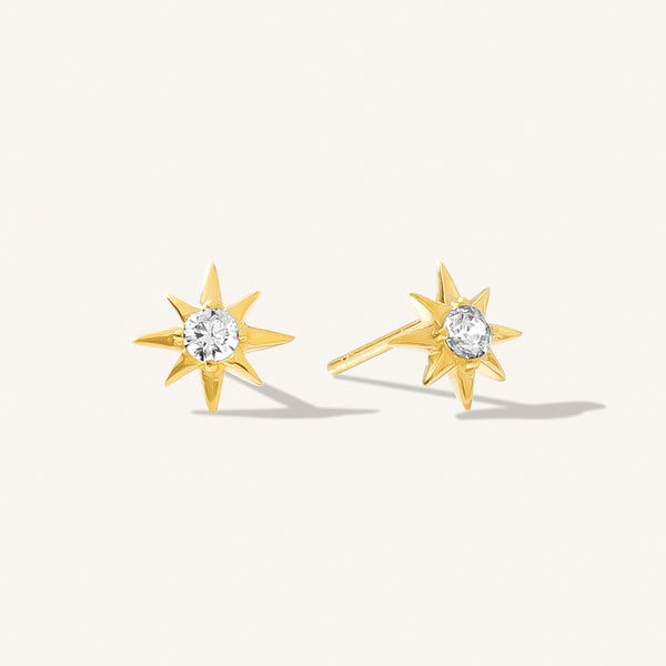 Starburst Stud Earrings | Simple & Dainty