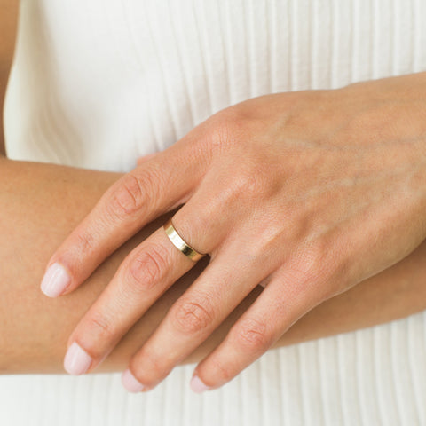 Thick Flat Band Ring | Simple & Dainty